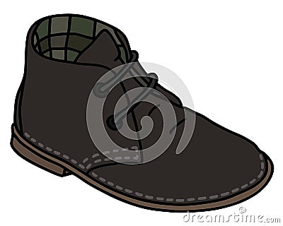 Classic Suede Shoe Cartoon Vector | CartoonDealer.com #95798631