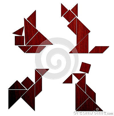 Classic Tangram - Various Comp Royalty-Free Stock Photography ...