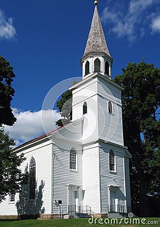 Old American Country Church Stock Photo - Image of structure, lifestyle ...