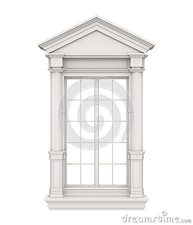 Classic Window Frame Isolated Royalty-Free Stock Photo | CartoonDealer ...