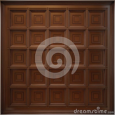 Classical Wooden Caisson Ceiling Stock Images - Image: 37959214