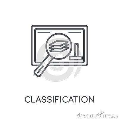 Classification Linear Icon. Modern Outline Classification Logo C Vector ...