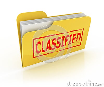 Classified Folder Icon Royalty Free Stock Image - Image: 16800776