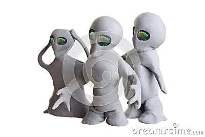 Alien, clay modeling stock photo. Image of danger, foot - 417138