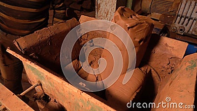 Clay Forming Mixing Machine Stock Footage - Video of forming ...