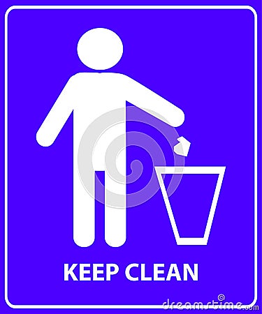 Clean Icon Logo Sticker Sign,keep Clean,symbol Vector Illustration ...