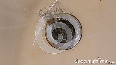 Cleaning Plug Hole with Chemicals Stock Video - Video of hygiene, wash ...