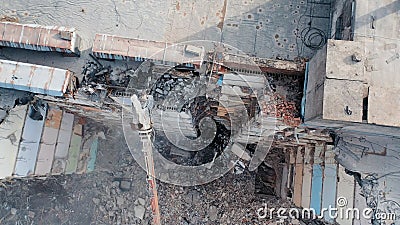 Clearing Damage on a Construction Site Using Special Equipment for a ...