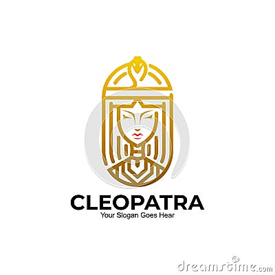 Cleopatra Icon Vintage, Icon Logo Of Cleopatra Vector Illustration ...
