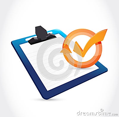 Clipboard And Check Mark Illustration Royalty-Free Cartoon ...