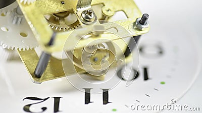 Clock gear stock video. Video of instrument, analog - 208018361