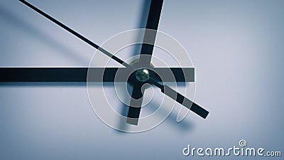 Clock Hands Turning Closeup Shot Stock Footage - Video of midday ...