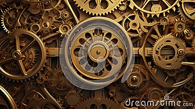 Clock Mechanism Background Stock Photography | CartoonDealer.com #301196672