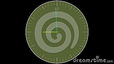 Clock Running Backwards Time-lapse Animation Stock Video - Video of ...