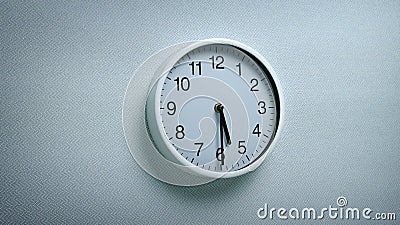 5.30 Clock on Wall stock footage. Video of bank, hands - 117794186