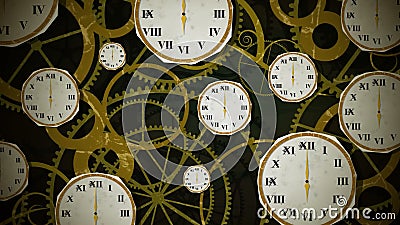 Clocks on Clockwork Loop stock video footage. Video of story - 35362118