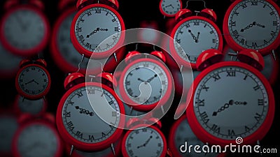 Clocks Ticking in High Speed Stock Video - Video of clock, shadow: 48265115