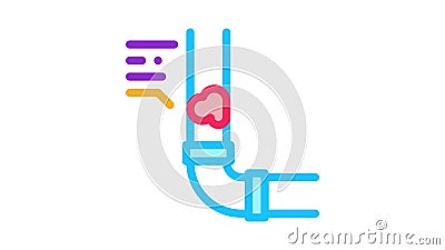 Clogged Pipe Icon Animation Color Stock Video - Video of agent, icon ...