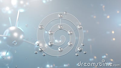 Clopidol Molecular Structure, 3d Model Molecule, Coccidiostat ...