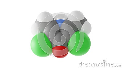 Clopidol Molecule, Coccidiostat, Molecular Structure, Isolated 3d Model ...