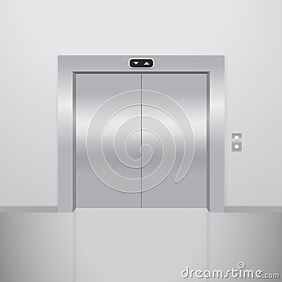 Close Elevator. Realistic Vector Illustration | CartoonDealer.com #69301347