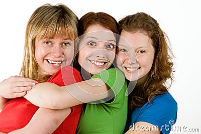 Friendship. stock photo. Image of three, girls, playful - 4519410