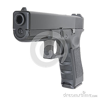 Close Front View Of Handgun Royalty-Free Stock Image | CartoonDealer ...