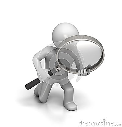 Close Inspection With Magnifying Glass Stock Image | CartoonDealer.com ...