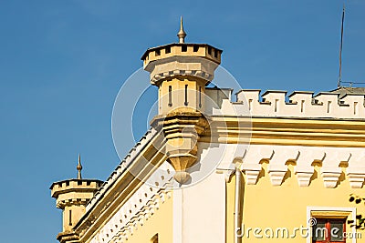Close Up Of Architectural Details Of Elegant Facade Building Royalty ...