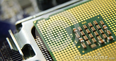 Close-up of computer chip stock video. Video of definition - 81574265