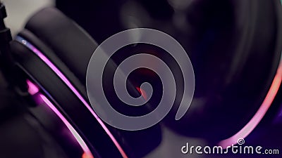 Close Up of Computer RGB Gaming Electronic Circuit, Illuminated by ...