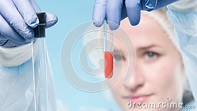 Close-up of Doctor Shaking Test Tube Stock Footage - Video of ...