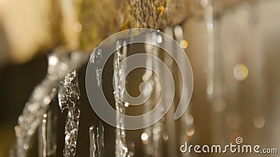 Close-up Of The Dripping Water, In The Sunlight. Stock Video - Video of ...