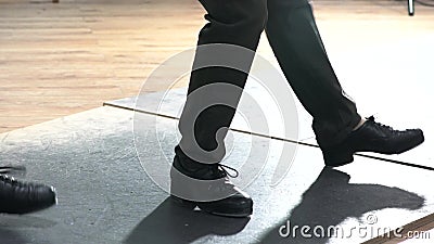 Close Up of Feet in Tap Dancing Class Stock Video - Video of dance ...