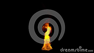 Close Up of Fire Flames, Seamless Loop, Alpha Channel Stock Video ...