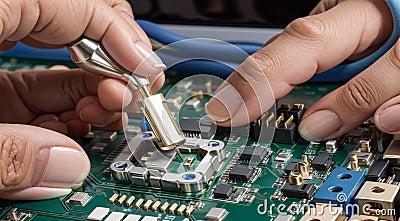 Close-up Of Computer Inside, Computer Board Background, Pc Board ...