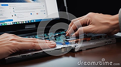 Close-up Of Computer Inside, Computer Board Background, Pc Board ...