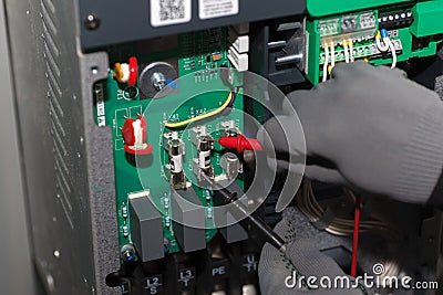 Close-up Of Hands Electric Fuse Testing Royalty-Free Stock Image ...