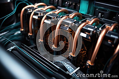 Close-up Of Hydrogen Fuel Cells And Connectors Royalty-Free Stock Image ...