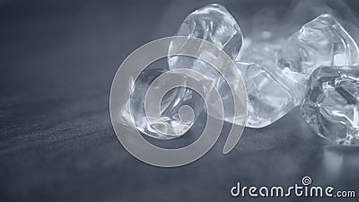 Ice Cube with Steam in for Cold Drink Stock Video - Video of texture ...