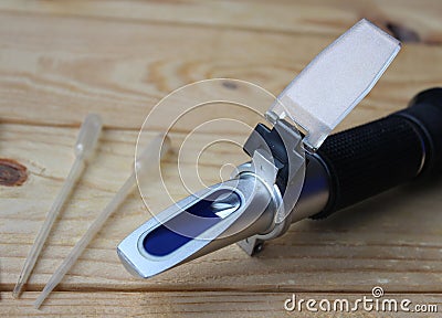 Hand Held Refractometer, Instrument Beer Brewing Royalty-Free Stock ...