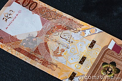 New 200 Qatari Riyal Banknote Royalty-Free Stock Photography ...