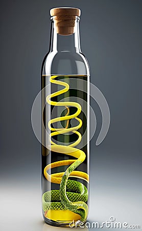 Pickled Snake In A Bottle Royalty-Free Stock Photography ...