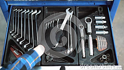 Close-up Picture of Mechanical Workshop Tools Stock Video - Video of ...