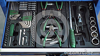 Close-up Picture of Mechanical Workshop Tools. Professional Car ...