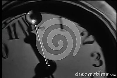 Close-up of Second Hand Moving on Clock Face Stock Video - Video of ...