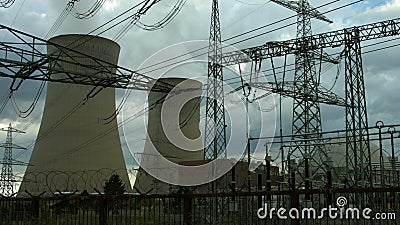 Nuclear Power Station Grafenrheinfeld Stock Footage - Video of energy ...