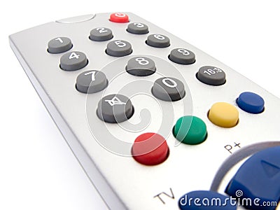 Close Up Of A TV Remote Control Royalty-Free Stock Photography ...