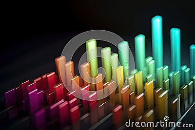 Close-up Of Upward-trending Bar Chart, With Numbers And Labels Visible ...