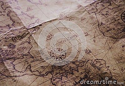 Very Old Vintage World Map Stock Photography | CartoonDealer.com #220940030